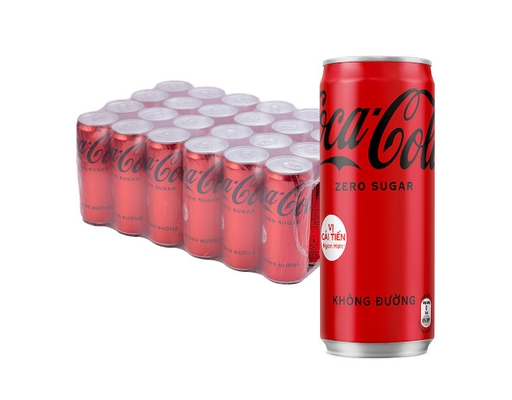 Thùng 24 lon Coca Cola Zero lon 320ml giá tốt tại AEONESHOP