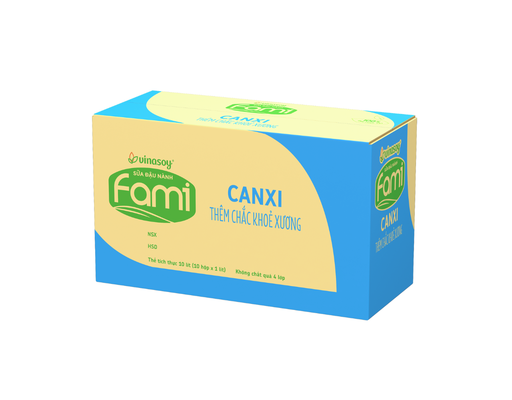 Thùng 10 Hộp Sữa Đậu Nành Fami Canxi 1L tại AEONESHOP