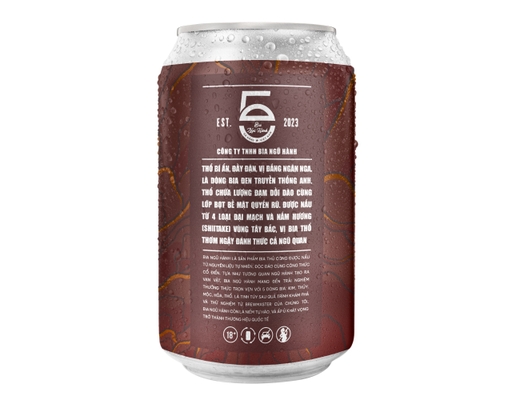 Bia Ngũ Hành Thổ Black Forest Ale Lon 330ml