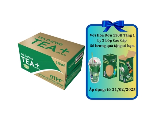 Thùng 24 Chai Trà Olong Tea+ 320ml