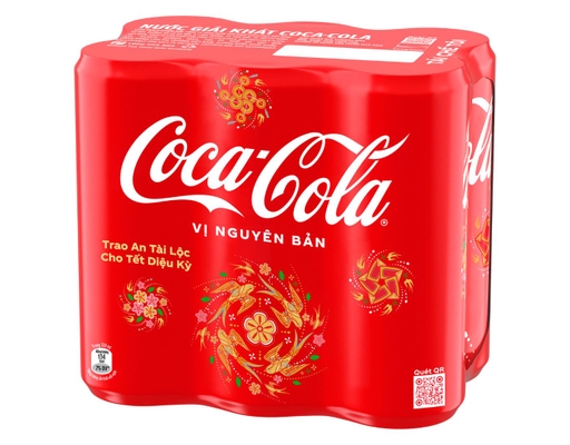 Lốc 6 lon nước ngọt Coca Cola lon 320ml giá tốt - AEONESHOP