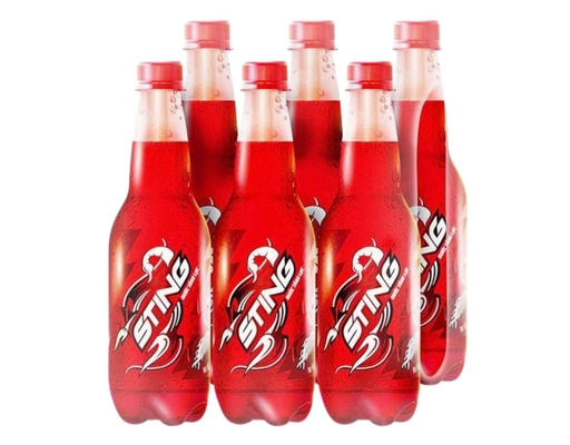 Lốc 6 Chai Nước Tăng Lực Sting Đỏ 500ml