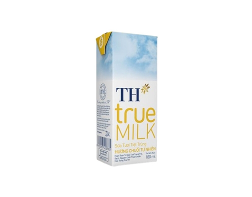Lốc 4 Hộp Sữa Tươi Tiệt Trùng TH True Milk Hương Chuối 180ml