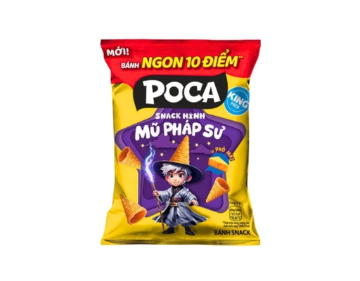 Bánh Snack Hình Mũ Pháp Sư Poca Vị Phô Mai 58g
