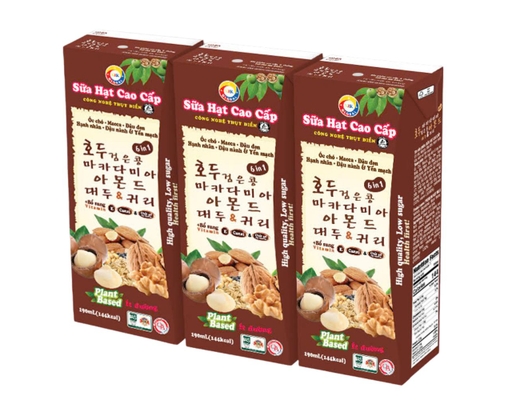 Lốc 3 Hộp Sữa Hạt Cao Cấp VJK 190ml