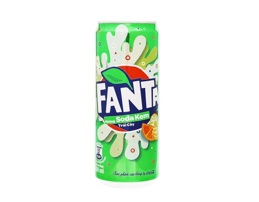 Lốc 6 Lon Nước Ngọt Fanta Vị Soda Kem 320ml x 6 Lon