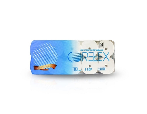 Giấy Vệ Sinh Corelex Không Lõi 10 Cuộn