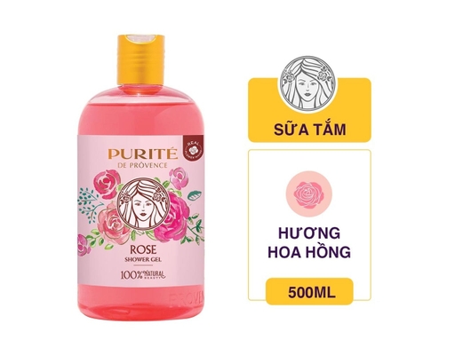 Sữa Tắm Purité By Prôvence Mềm Mịn Hương Hoa Hồng 500ml