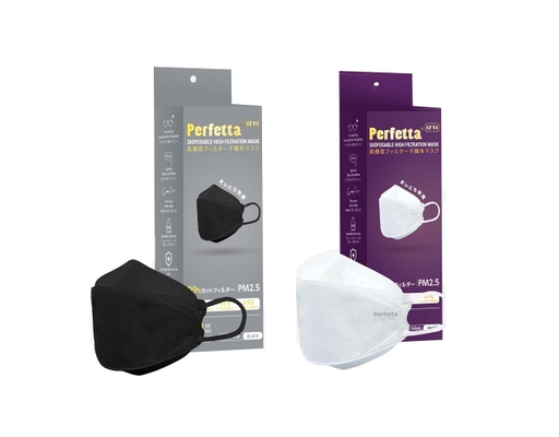 Khẩu Trang Y Tế Perfetta KF94 Màu Trắng/Đen 3 Lớp Hộp 20 Cái