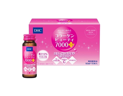 Thực Phẩm Bảo Vệ Sức Khỏe DHC Nước Uống Collagen 7000 Plus 10 Chai x 50ml