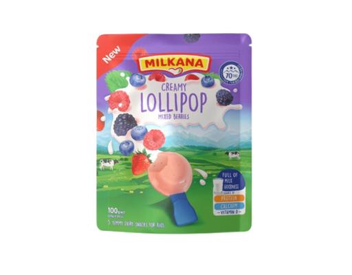 Phô Mai Creamy Lollipop Milkana Dâu Hỗn Hợp