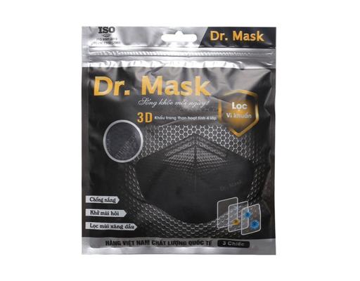 Khẩu Trang Dr.Mask Carbon Hoạt Tính 4 Lớp 3D S3 3 Chiếc